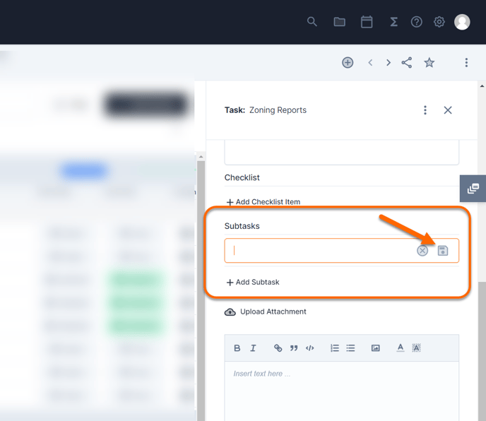 Add Subtasks to Task Items